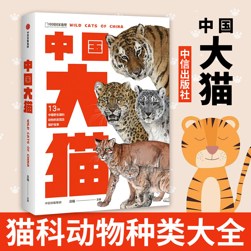 **大猫 吕植著哺乳动物猫科动物种类大全生物图鉴书籍神秘野生动物大猫咪图书集中信出版社