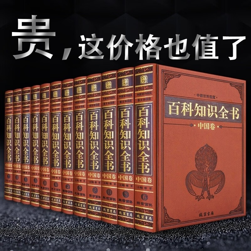百科知识全书 中国卷全套12卷大百科全书青少年版历史地理文化艺术科技探索旅游武器自然百科