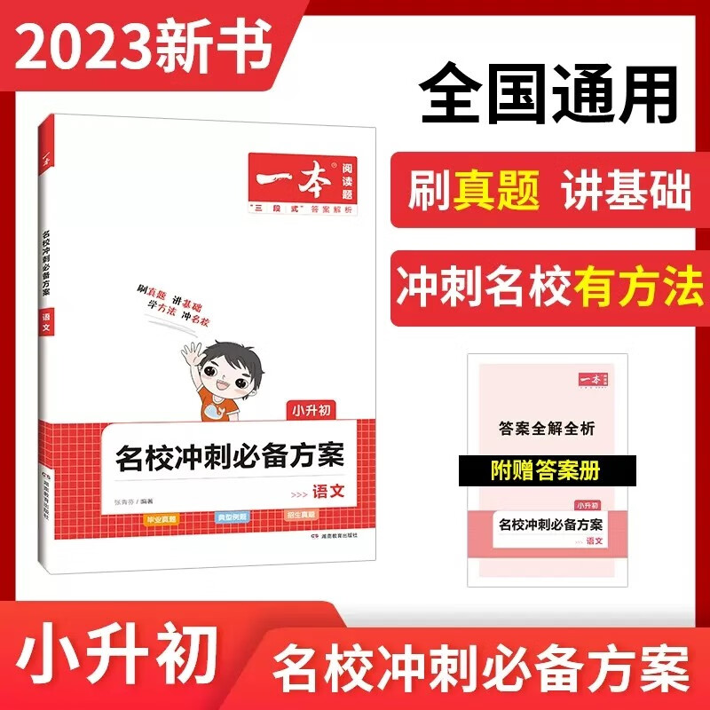 2023新版 一本名校冲刺必备方案语文数学英语 小升初知识大盘点小学毕业升学考试总复习资料专项训练小学名师总复习考试训练一本通 语文