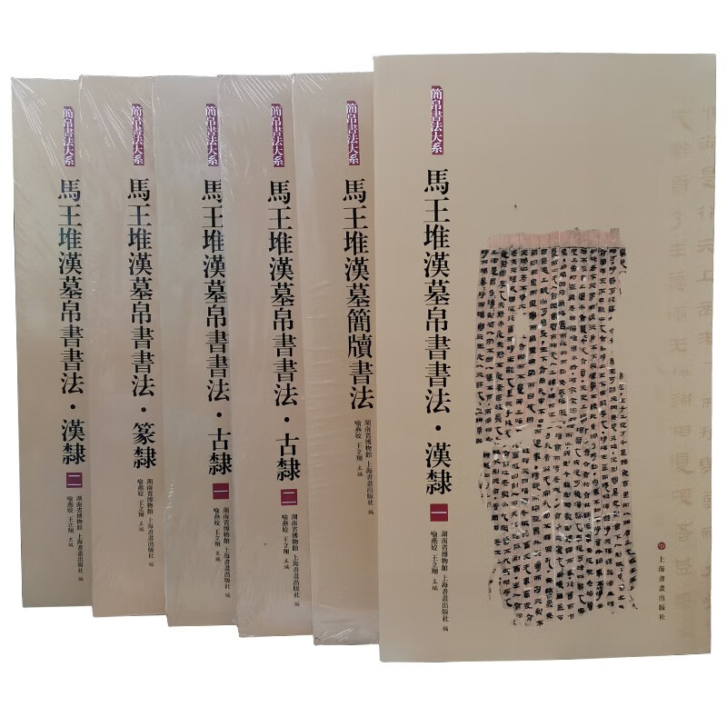 简帛书法大系全套6册马王堆汉墓帛书书法汉一二古隶一二篆隶马王堆汉墓简牍书法全套6册喻燕姣王立翔编