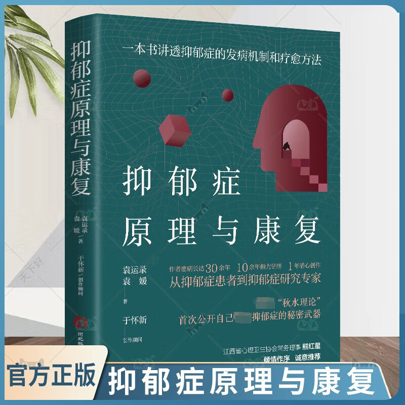 抑郁症原理与康复 袁运录 袁媛著 抑郁症的发病机制治愈方法 秋水理论 情绪失控 失眠 崩溃大哭 心理类书籍 河北科学技术出版社