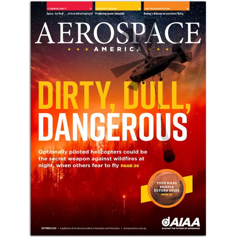 【单期可选】Aerospace America 2018/2020/21/22年 美国航空航天科技杂志 2020年9月