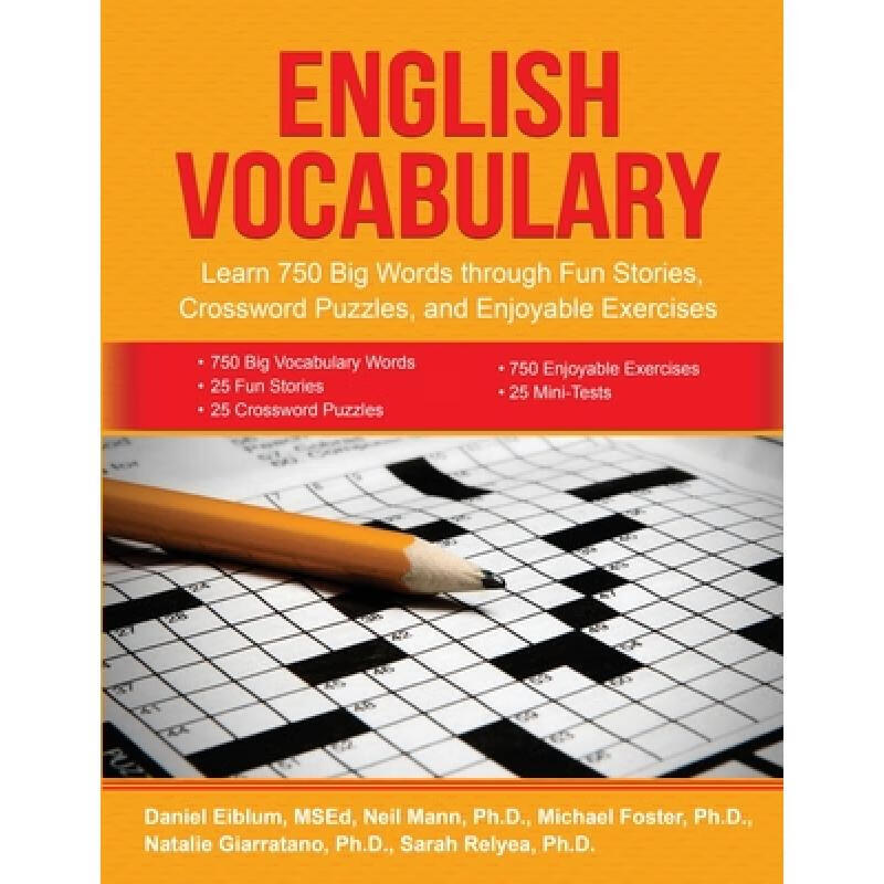 English Vocabulary: Learn 750 Big Words through Fun Stories, Crossword Puzzles, and Enjoyable ...