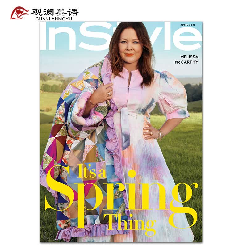 【单期可选】InStyle 时新 2022年月刊 美国女性服饰美容服装时尚杂志 2021年4月刊