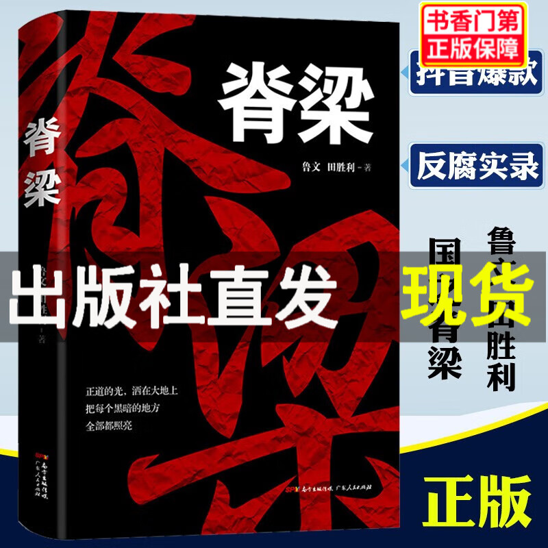 【现货速发】脊梁 鲁文田胜利著 共和国的脊梁小说正能量反腐电视剧官场小说正道的光洒在大地上广东人民出版社书JST  红色