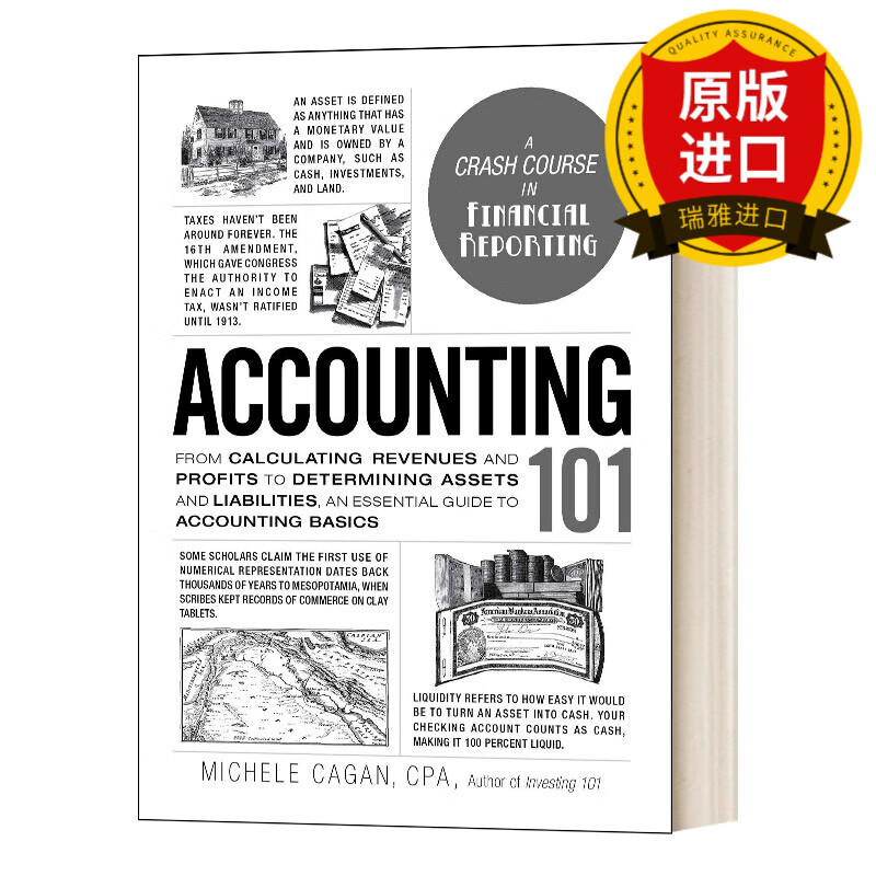 英文原版 101系列 会计 Accounting 101 英文版 Michele Cagan CPA 进口英语原版书籍 精装