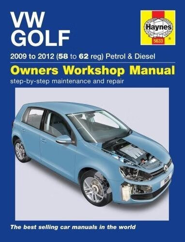 VW Golf Petrol & Diesel  (09 - 12)  58 to 62