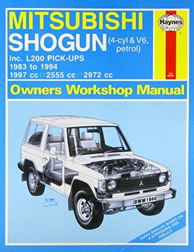 Mitsubishi Shogun & L200 Pick-Ups Petrol (83 - 94) Haynes Repair Manual