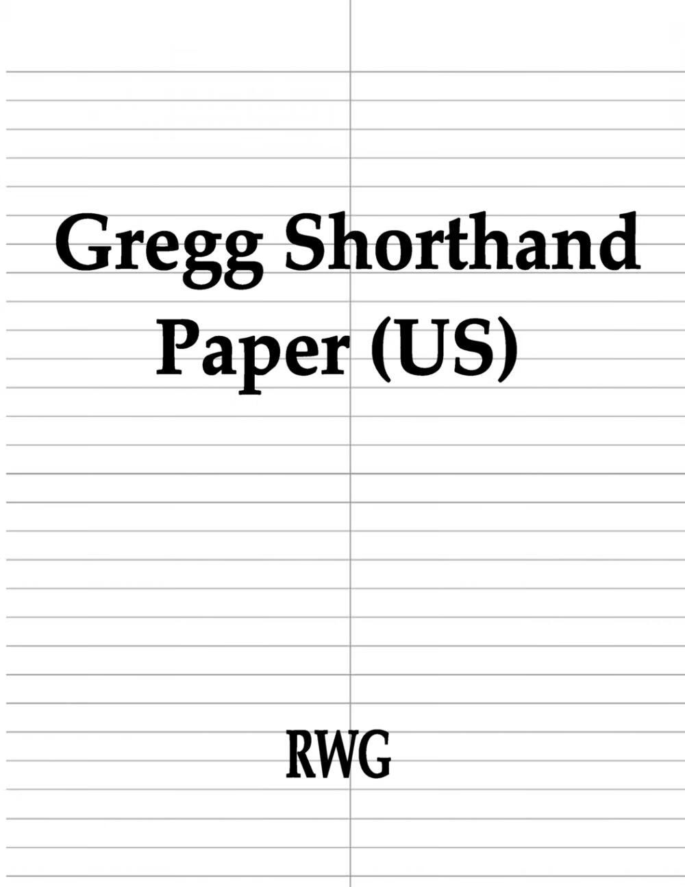 【预售 按需印刷】Gregg Shorthand Paper (US)