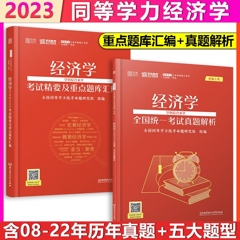 【单本包邮】学苑2023同等学力申硕考试经济学真题解析+精要及题库汇编同等学历经济学历年真题解析题库汇编，可搭配同等学力英语词汇历年真题题库