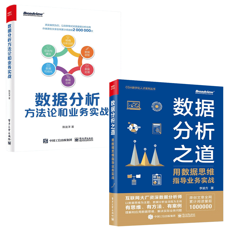 【套装2册】数据分析之道：用数据思维指导业务实战+数据分析方法论和业务实战