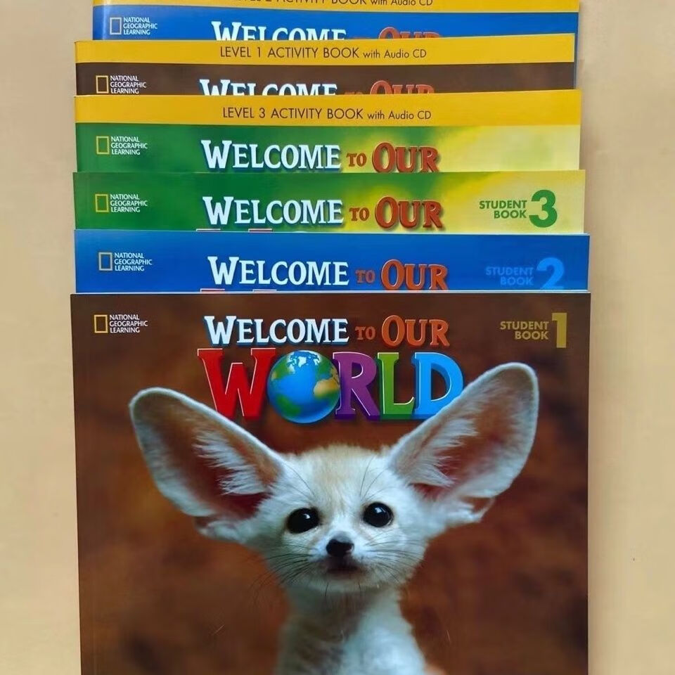 国家Welcome to our world123级课本练习册点读