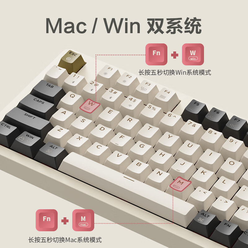 G 茶 Pro 轴 / 瑰夏拿铁轴：京东京造 JZ990 V2 三模机械键盘 280 元起 - IT之家
