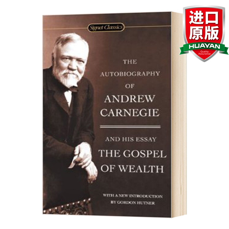 英文原版 安德鲁卡内基自传 Autobiography Of Andrew Carnegie人物传记 全英文版