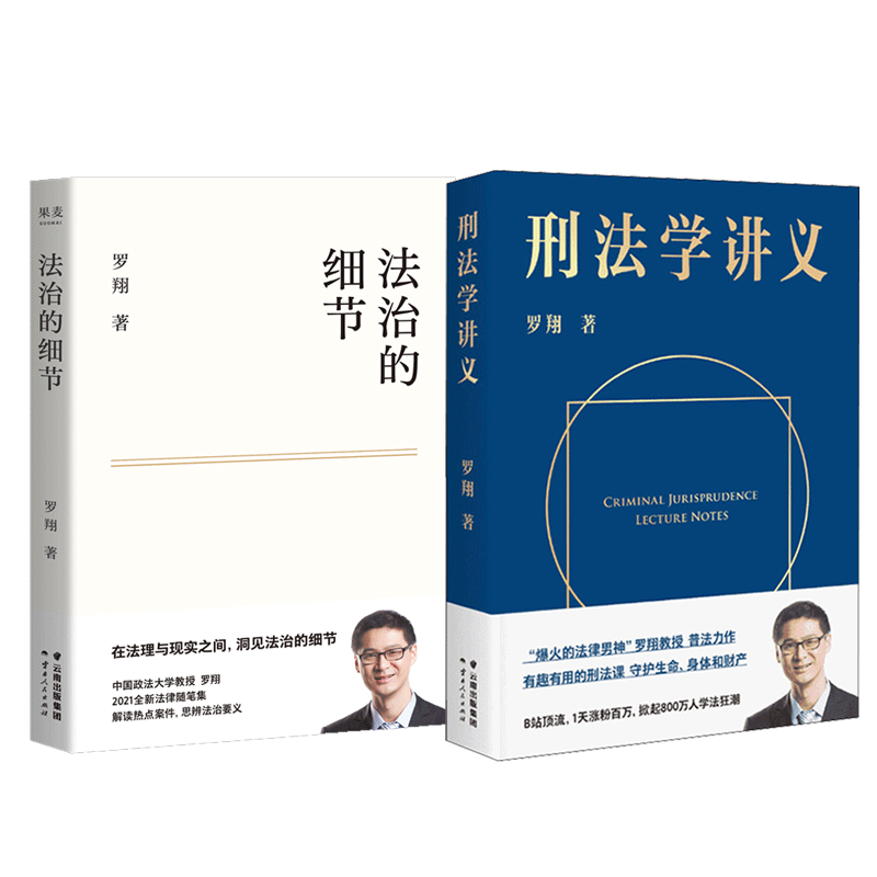 刑法学讲义+法治的细节 共2册