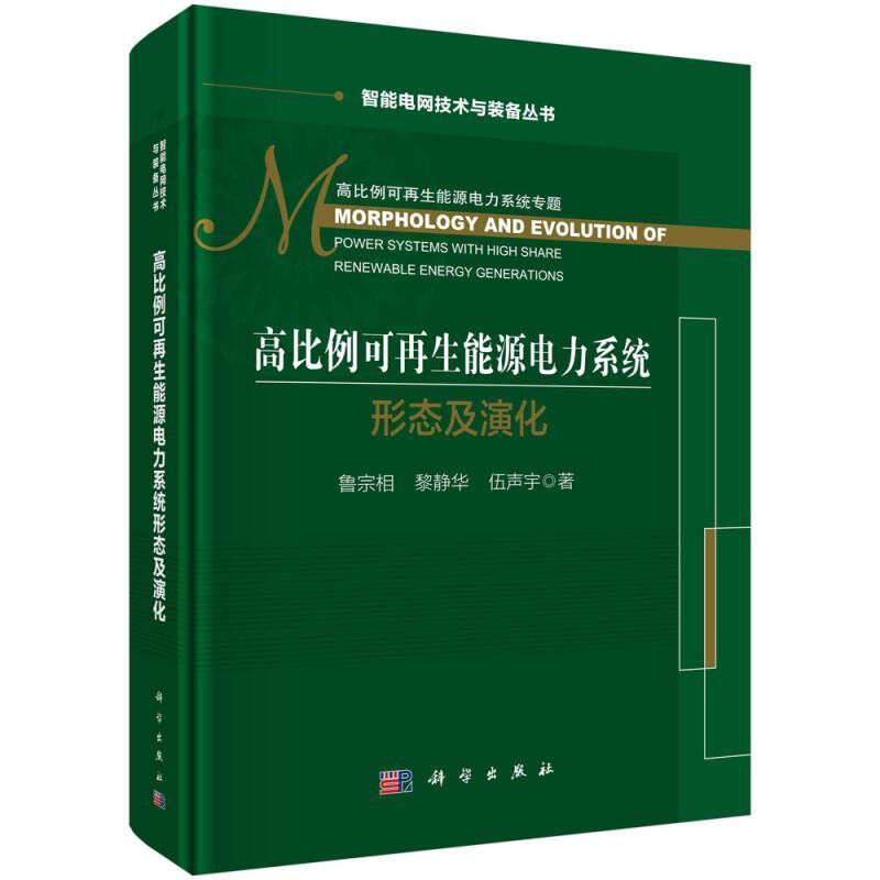 高比例可再生能源电力系统形态及演化鲁宗相黎静华伍声宇工业技术9787030686312