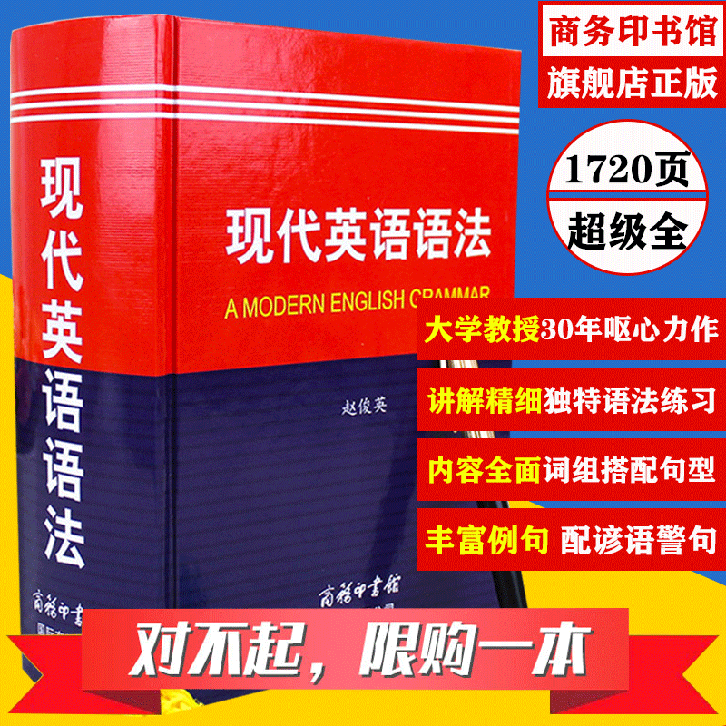 现代英语语法词典赵俊英初高中大学生英语语法入门提升出国留学人员常备工具书初高中英语语法书零基础英语语法入门自学书籍 现代英语语法词典