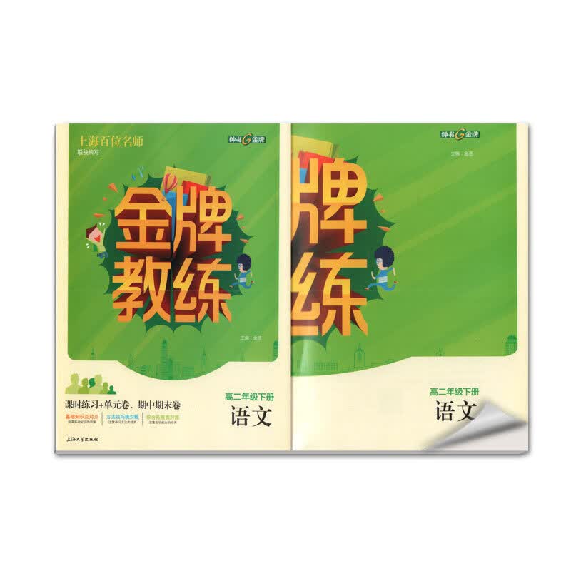 正规教练 语文 高2/高二年级下册 上海百位名师联袂编写 附赠课时练习单元期中期末卷