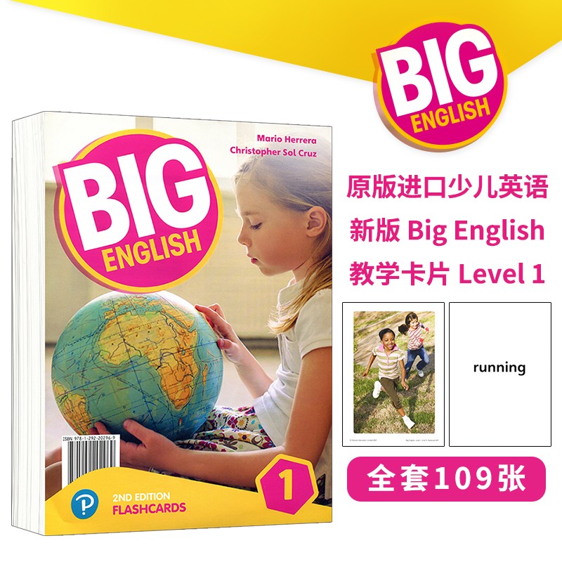进口原版 朗文培生英语 pearson new big english 新版 少儿英语教材 进口原版 新版1级教学卡片