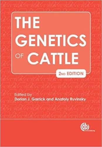 高被引The Genetics of Cattle (Revised)