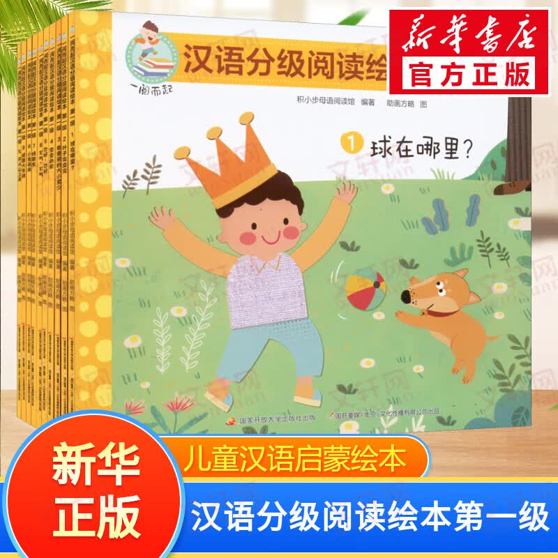 一阅而起汉语分级阅读绘本 幼小衔接阅读启蒙分级识字让孩子快乐阅读高效识字 一阅而起第一级10册