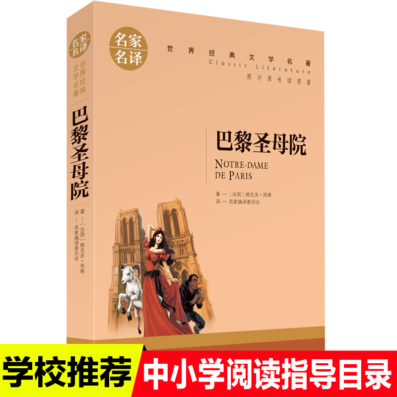 巴黎圣母院名家名译原汁原味读原著世界经典文学名著中小学生阅读指导书目老师阅读青少年课外阅读书阅读 巴黎圣母院