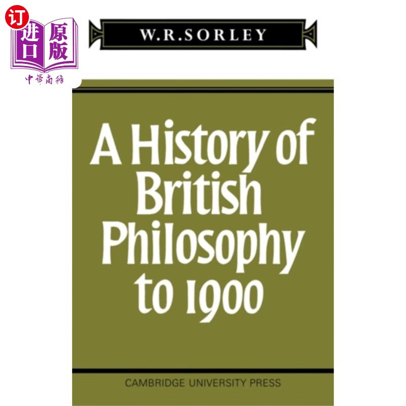 海外直订History of British Philosophy to 1900 英国哲学史至1900年