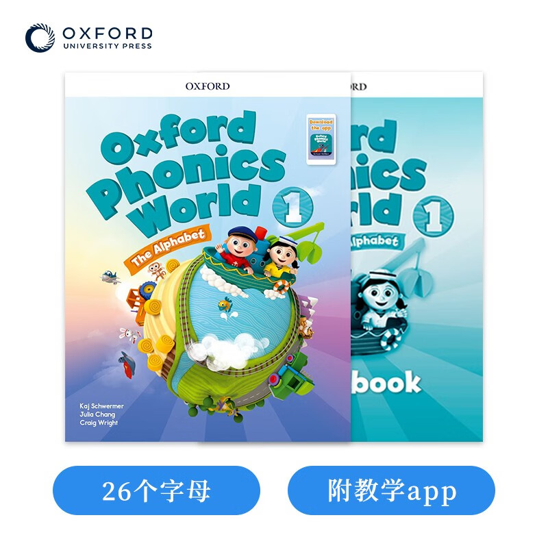 【出版社】牛津大学出版社 牛津自然拼读教材 Oxford Phonics World phonics教材 opw自然拼读学习 牛津少儿英语拼读启蒙 适合5-12岁 英文原版 送原版音频 配APP