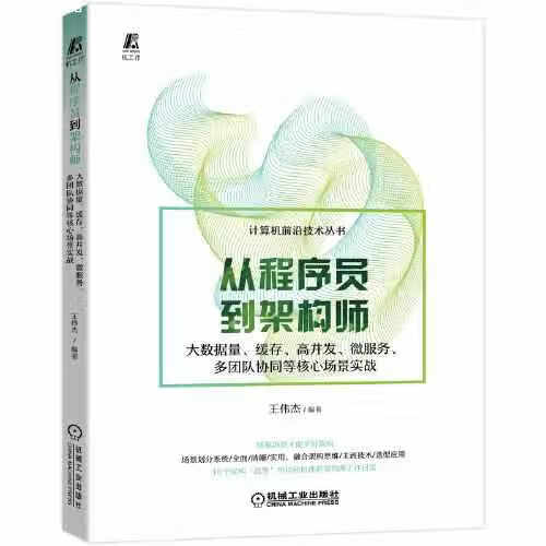 从程序员到架构师：大数据量 缓存、高并发、微服务 多团队协同等核心场景实战 王伟杰 机械工业出版社