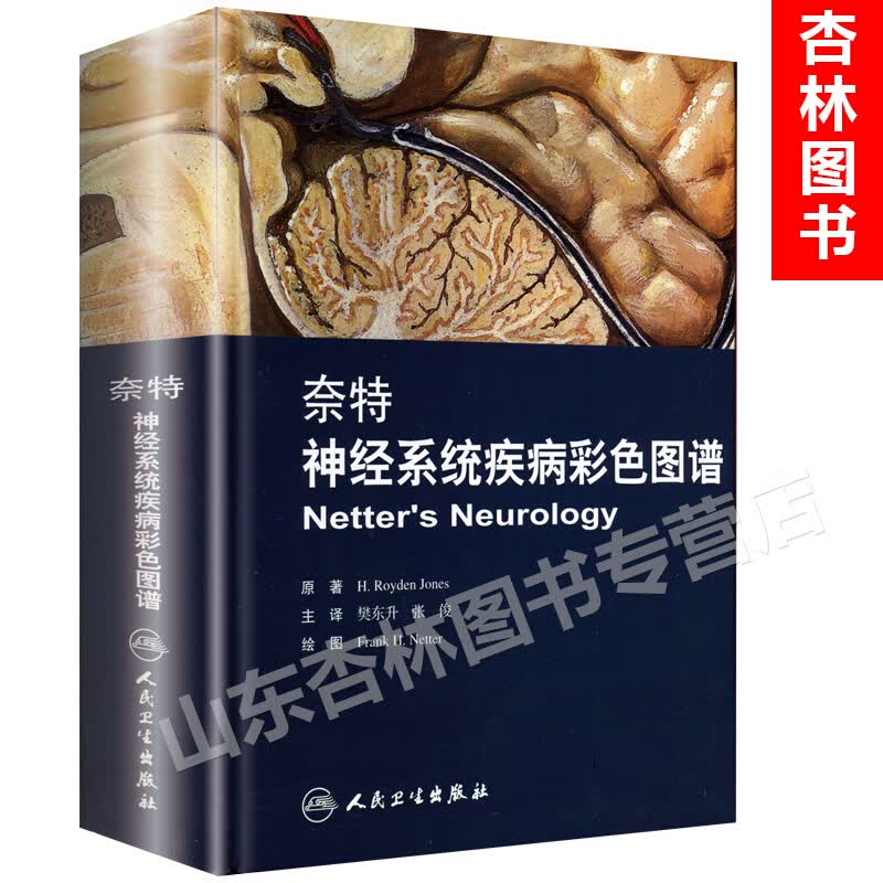 奈特神经系统疾病彩色图谱 神经系统临床解剖书 内科学神经科学抑郁症睡眠障碍临床医学 人民卫生