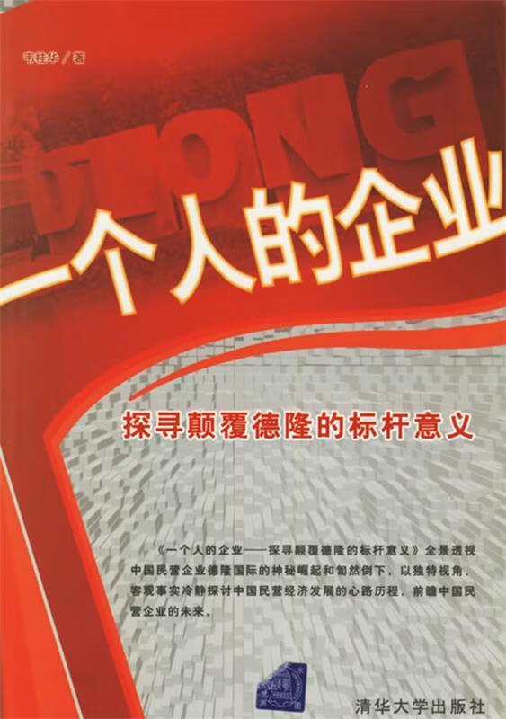 一个人的企业：探寻颠覆德隆的标杆意义 韦桂华 著【书】