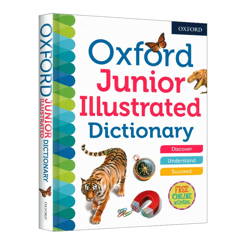 牛津少儿英语图解词典 平装 英文工具书 Oxford Junior Illustrated Dictionary 7000词汇书 儿童牛津语料库软皮封面