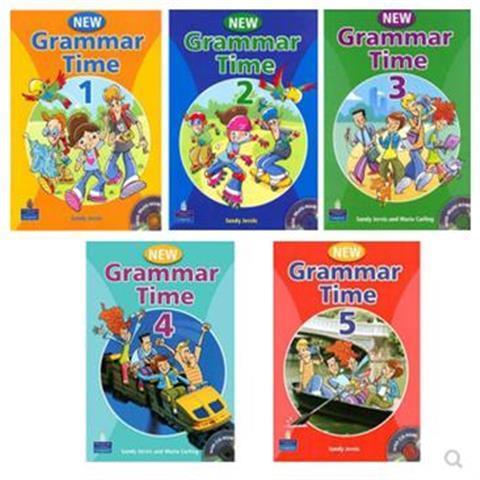 英语语法小学教材NEW Grammar Time 12 3 45 配音频 彩色 全套