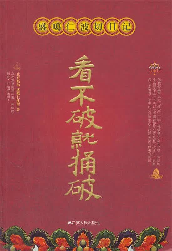 看不破就捅破-盛噶仁波切日记【好书，下单速发】