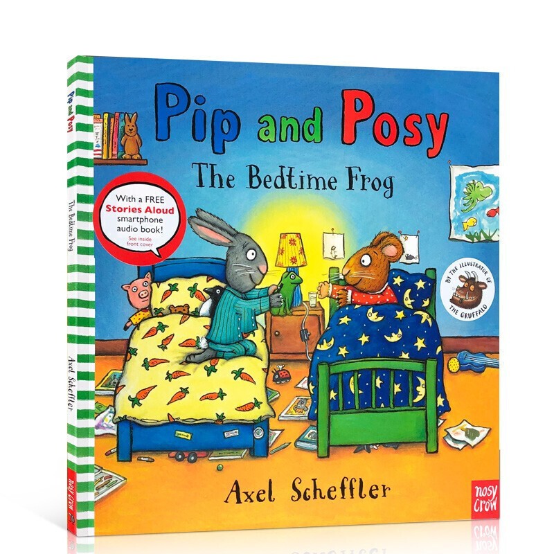英文原版绘本 Pip and Posy the bedtime frog 波西和皮普 睡前故事 儿童启蒙 名家Axel Scheffler图画书 3-6岁