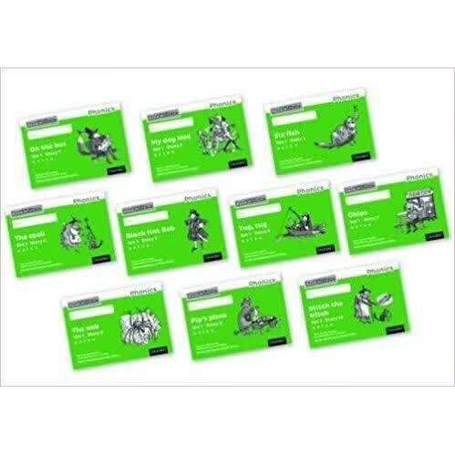 英文Read Write Inc. Phonics: Black and White Green Set1 默认