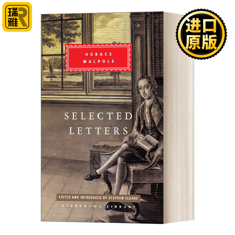 英文原版 Selected Letters 霍勒斯·沃波尔书信集 Everyman精装收藏版 英文版 进口原版英语书籍