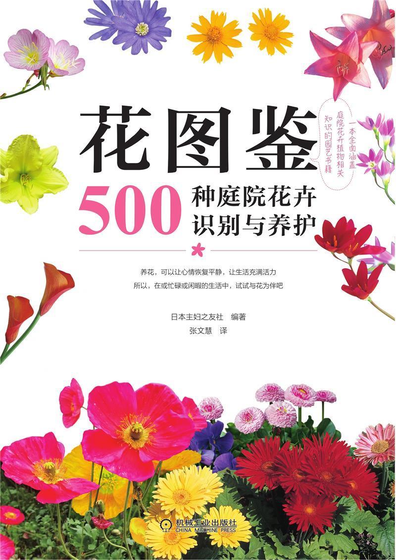 花图鉴:500种庭院花卉识别与养护家居花卉观赏园艺广大花卉园艺爱好者图书