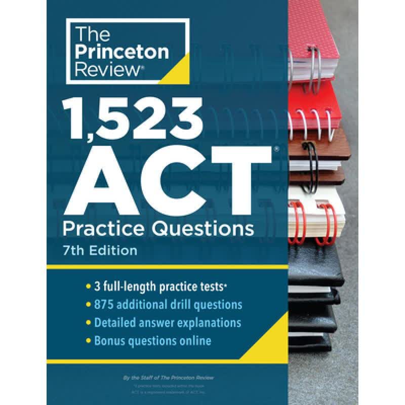 1,523 ACT Practice Questions, 7th Edition: E... 英文原版