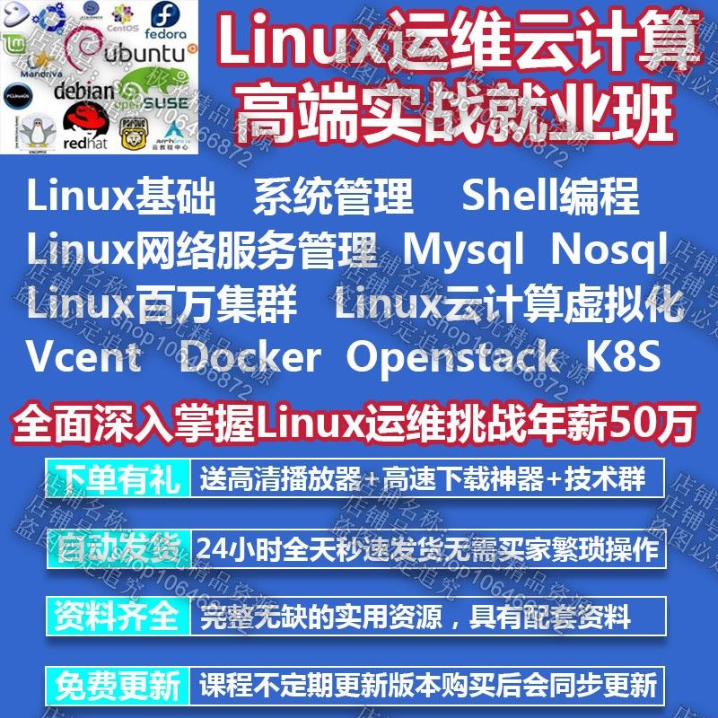 Linux云计算运维自动化尚硅谷就业班Kubernetes/Docker/OpenStack Linux大厂面试 全额支付