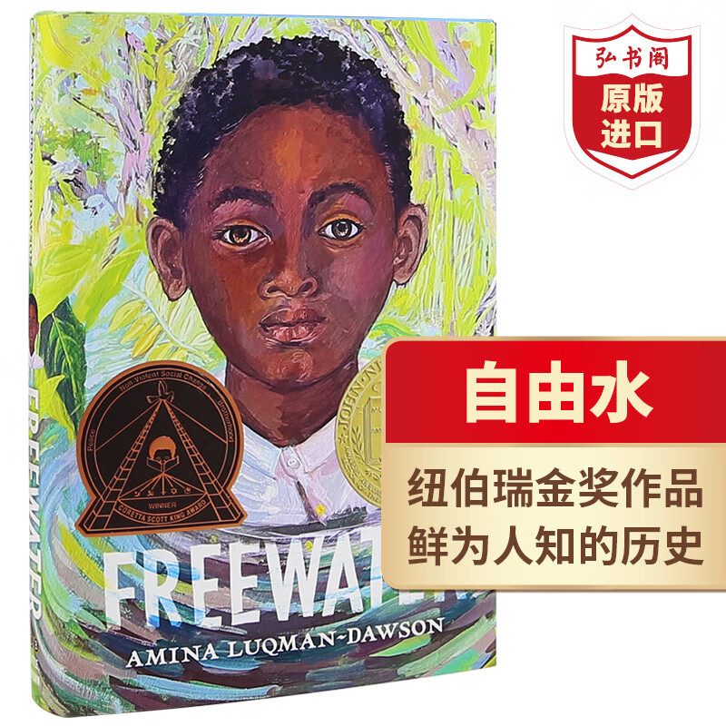 自由水 英文原版 Freewater 精装 畅销儿童历史小说 2023纽伯瑞金奖 搭诺福镇的奇幻夏天 风中玫瑰 手斧男孩 自由水