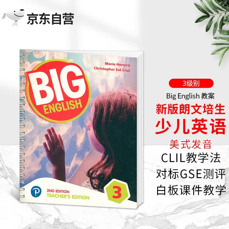 进口原版 new big English 3级别教案 新版第二版学生教材 bigenglish3 美式发音朗文小学少儿英语启蒙教材书