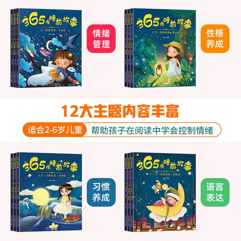 【全套12册】儿童故事书大全365夜睡前故事绘本阅读幼儿园老师推荐1-2-3-4-6-8岁幼儿启蒙早教书学前班大班宝