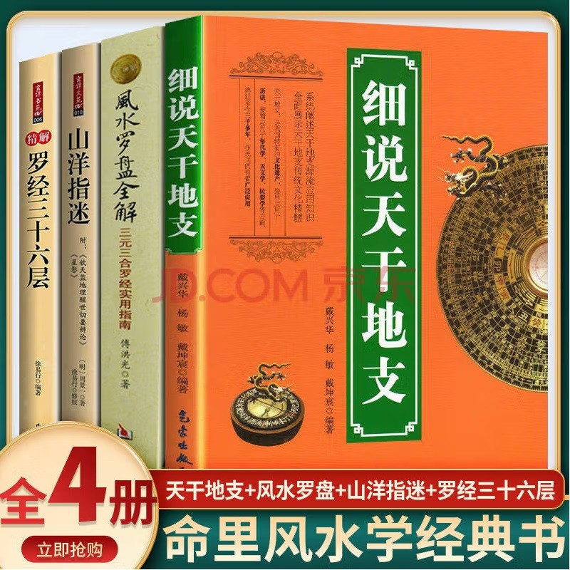 风水罗盘全解 细说天干地支 山羊指迷傅洪光堪舆精论罗盘使用教学风水类书籍 风水罗盘全解