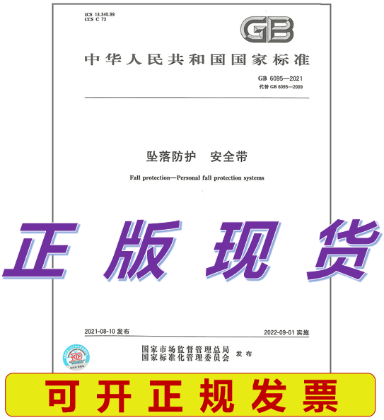 GB 6095-2021 坠落防护 安全带