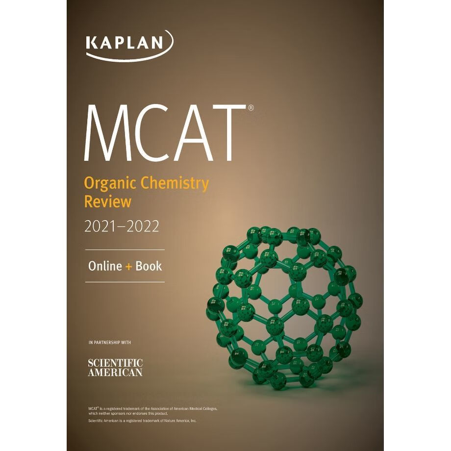 MCAT Organic Chemistry Review 2021-2022 全彩纸质书 通用