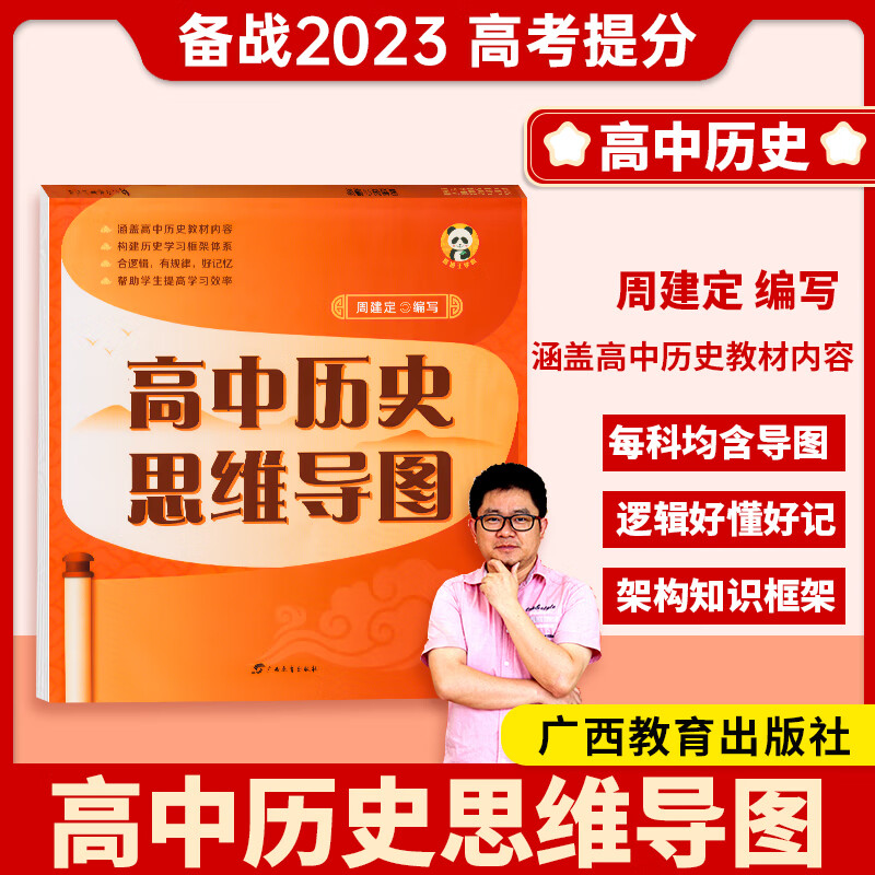 高中历史高考热点红宝书高分冲刺 周建定编 定哥红宝书定哥精推笔记脑图 人教版初中历史思维导图 定哥高中历史思维导图