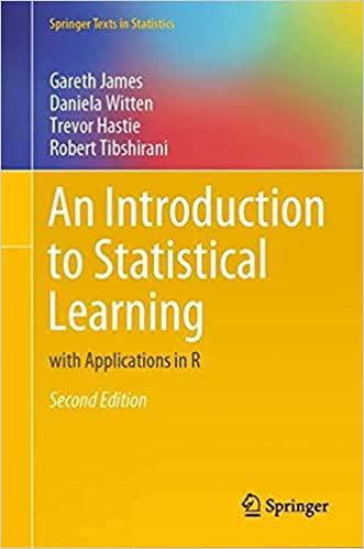 An Introduction to Statistical Learning: With Ap