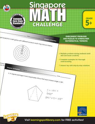 现货 英文原版 新加坡数学挑战，5-8年级 Singapore Math Challenge, Grades 5-8