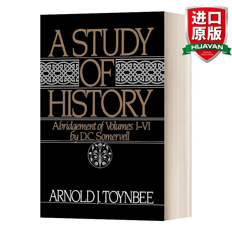 A Study of History Volume I Abridgement of Volumes I-VI 英文原版 历史研究 第一卷 缩写卷1-6 英文版 进口英语原版书籍